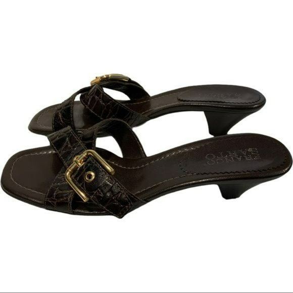 Franco Sarto | Shoes | Franco Sarto Retro Square Toe Croc Embossed ...